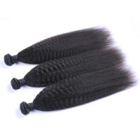 China Kinky Straight Peruvian Raw Human Hair Bundles 28 30 Inch Remy Extensions 100g for sale