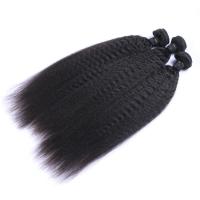 China Malaysian Yaki 26 Inch Raw Hair Bundles Kinky Straight 12A Grade Human Hair Weave 100g for sale
