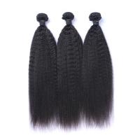 China Malaysian Yaki 26 Inch Raw Hair Bundles Kinky Straight 12A Grade Human Hair Weave 100g for sale