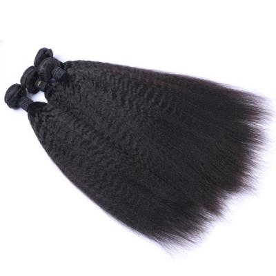 China Kinky Straight Peruvian Raw Human Hair Bundles 28 30 Inch Remy Extensions 100g for sale