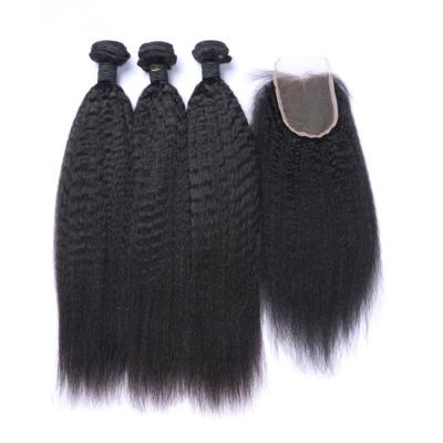 China 10A Brazilian Virgin Human Hair Weave Kinky Curly Straight 10inch Bulk Bundles for sale