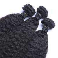 China Kinky Straight Peruvian Raw Human Hair Bundles 28 30 Inch Remy Extensions 100g for sale