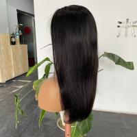 China Straight Front HD Lace Glueless Wig Pre Cut Human Hair 10A 200g 20inch Ready To Go for sale