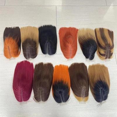 China 12 Inch Highlight Honey Blonde Human Hair Lace Wig 2x6 Pre Plucked Ombre Straight Bob 180 Transparent for sale