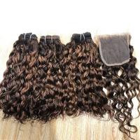 China 12A Grade Burmese Curly Human Hair Bundles Pixie Curl Super Double Drawn 100g 10-30 inch for sale