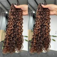 China 12A Grade Burmese Raw Virgin Human Hair Bundles Super Double Drawn Pixie Curly Cuticle Aligned 10-22 Inch for sale