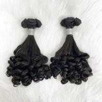 China Silky Funmi Bouncy Double Drawn Human Hair Weave Extensions Customized for sale