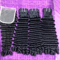 China 12A Brazilian Human Hair Weave Funmi Bouncy Curls Double Drawn 100g 10-22inch for sale