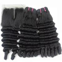 China 12A Brazilian Human Hair Weave Funmi Bouncy Curls Double Drawn 100g 10-22inch for sale