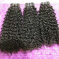 China 12A Grade Funmi Double Drawn Virgin Brazilian Hair Bundles 100g 10-22inch Natural Color for sale