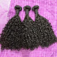 China 12A Grade Brazilian Fumi Kinky Curly Hair Extensions Double Drawn Virgin Cuticle Aligned 100g 10-26inch for sale