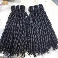 China One Donor Virgin Cuticle Aligned Double Drawn Human Hair Bundle Vendors Super Funmi Pixie Curl for sale