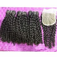 China One Donor Virgin Cuticle Aligned Double Drawn Human Hair Bundle Vendors Super Funmi Pixie Curl for sale