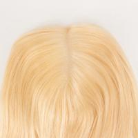 China European Remy Hair Lace Closure Topper Wigs 6x8 Inch Blonde #613 Cuticle Aligned Virgin Human Hair for sale