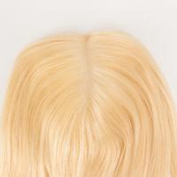 China 613 Blonde Swiss Lace Front Toupee 5x5 5x7 Topper Brazilian Human Hair Wig 14 Inches for sale