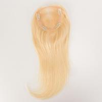 China 613 Blonde Swiss Lace Front Toupee 5x5 5x7 Topper Brazilian Human Hair Wig 14 Inches for sale