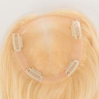 China 613 Blonde Swiss Lace Front Toupee 5x5 5x7 Topper Brazilian Human Hair Wig 14 Inches for sale