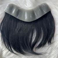China Forehead Bald Mens Toupee Human Hair Real Replacement Super Thin for sale