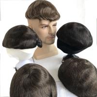 China 8x10 Inch Real Human Hair Wig for Men Full Lace Hair System Toupee 6 Inches for sale