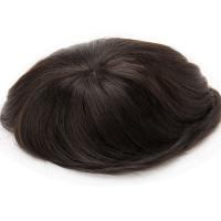 China Full Swiss Lace Men Toupee Human Hair Super Thin 8inch ODM Customizable for sale