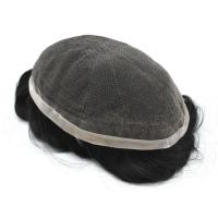 China Full Swiss Lace Men Toupee Human Hair Super Thin 8inch ODM Customizable for sale