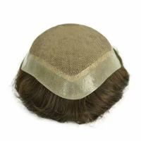 China 1B Real Human Hair Toupee Fine Mono Prosthesis 6x9 7x10 Lace Base for Men for sale