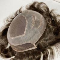 China 6 Inches Human Hair Mens Toupee Mono Lace Wig Silk Base Closure 4x18 cm for sale