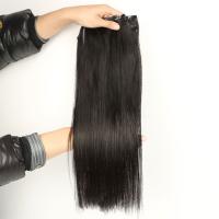 China 12A Raw Virgin Human Hair Clip In Extensions Natural Color Narrow PU Seamless 100g 8-32 inch for sale