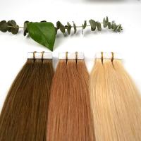 China 100% Virgin Remy European Tape Human Hair Extensions Invisible Double Drawn 12-32 Inch 50g for sale