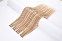 China Curly Remy Tape In Human Hair Extensions Cuticle Aligned 50g Pack 12-24 Inch for sale