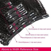China Kinky Curly Drawstring Clip In Afro Weave Hair Extensions 100g 100 Strands 10-30inch for sale