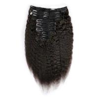 China Kinky Curly Drawstring Clip In Afro Weave Hair Extensions 100g 100 Strands 10-30inch for sale