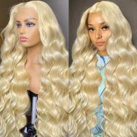 China 13x6 HD Full Lace 613 Blonde Wig Raw Human Hair with Baby Hair 150% Density for sale