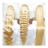 China 13x6 HD Full Lace 613 Blonde Wig Raw Human Hair with Baby Hair 150% Density for sale