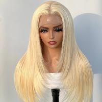 China 100% Virgin 613 Blonde 13x6 HD Full Lace Frontal Human Hair Wig 8-30 Inch for sale