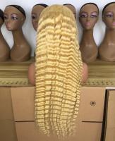 China 100% Virgin 613 Blonde 13x6 HD Full Lace Frontal Human Hair Wig 8-30 Inch for sale
