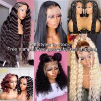 China Honey Blonde 13x4 HD Lace Front Wig 180% Density Virgin Human Hair for Black Women 8-40 inch for sale