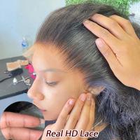 China Honey Blonde 13x4 HD Lace Front Wig 180% Density Virgin Human Hair for Black Women 8-40 inch for sale