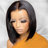 China Afro Curly 100% Human Hair Pixie Wig 10A Brazilian Short Machine Made Lace Wig for Black Women 10-36 inch for sale