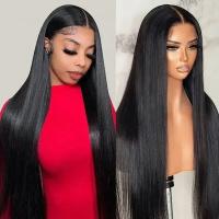 China Straight Texture Human Hair Lace Wig Hand Made Customizable for sale