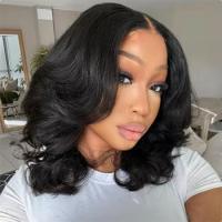 China Front Lace Human Hair Wig Customized Package 150G-300G Hair Weight Body Wave Peruvian Virgin Hair for sale