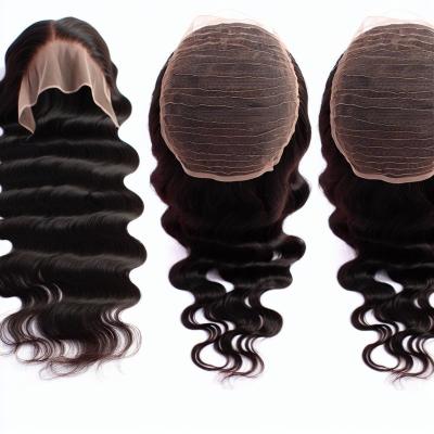 China 150g-300g Peruvian Body Wave Human Hair Lace Front Wig 8-32 Inches Hand Made for sale