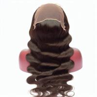 China 150g-300g Peruvian Body Wave Human Hair Lace Front Wig 8-32 Inches Hand Made for sale
