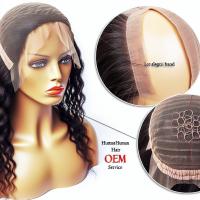 China Handmade Human Hair Lace Wig 150-300g 8-32 Inches Elastic Band OEM for sale