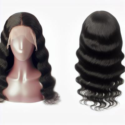 China Virgin Human Hair Lace Wig Body Wave 150G-300G Pre-Plucked 8-32 Inches for sale