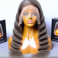 China Handmade Virgin Hair Lace Wig 150G-300G Swiss Lace Body Wave 8-32 Inches for sale