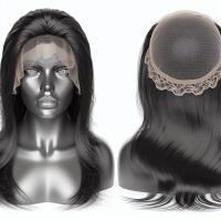 China Handmade Virgin Hair Lace Wig 150G-300G Swiss Lace Body Wave 8-32 Inches for sale