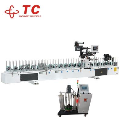 China Profile Wrapping and Pressing Machine with Laser Positioning & Dust Extraction, CE Certified for sale