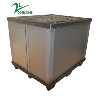 China 500kg Collapsible Plastic Coaming Box Coreflute Corrugated Crate for sale