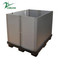 China 500kg Collapsible Plastic Coaming Box Coreflute Corrugated Crate for sale